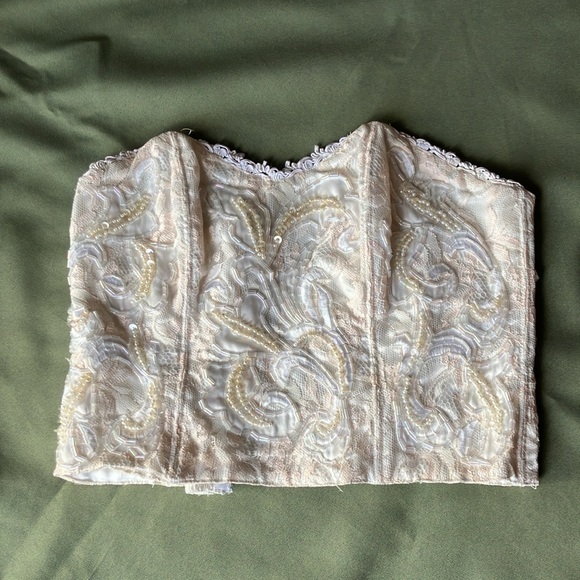 Victoria's Secret | Tops | Vintage Victorias Secret Bustier Cream ...